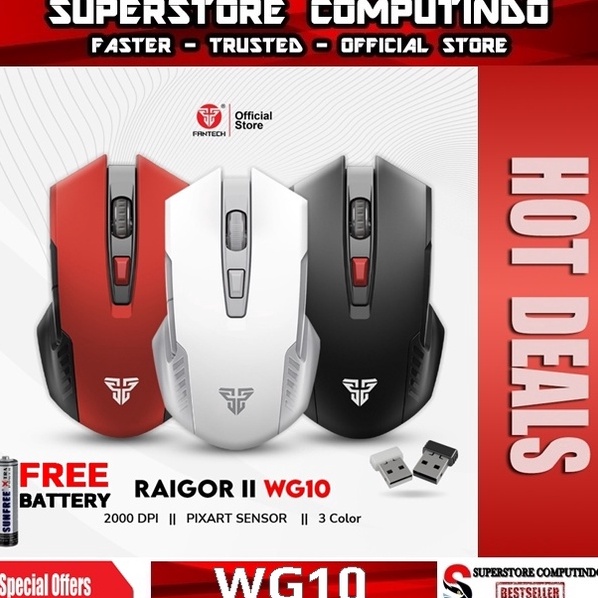 Jual Fantech RAIGOR II WG1 Gaming Mouse Wireless Best Buy | Shopee Indonesia