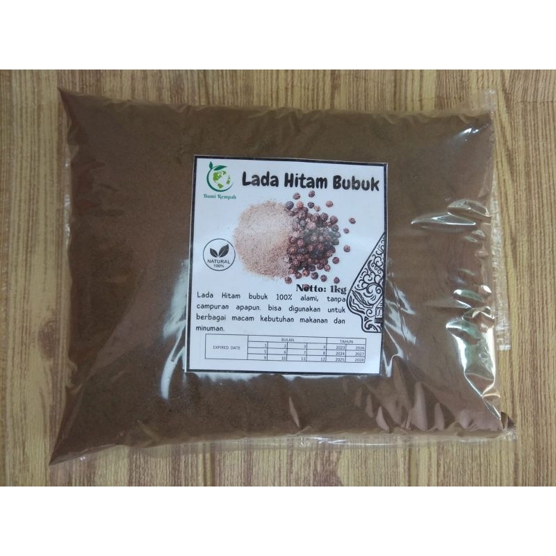Jual lada hitam bubuk kemasan 1kg | Shopee Indonesia