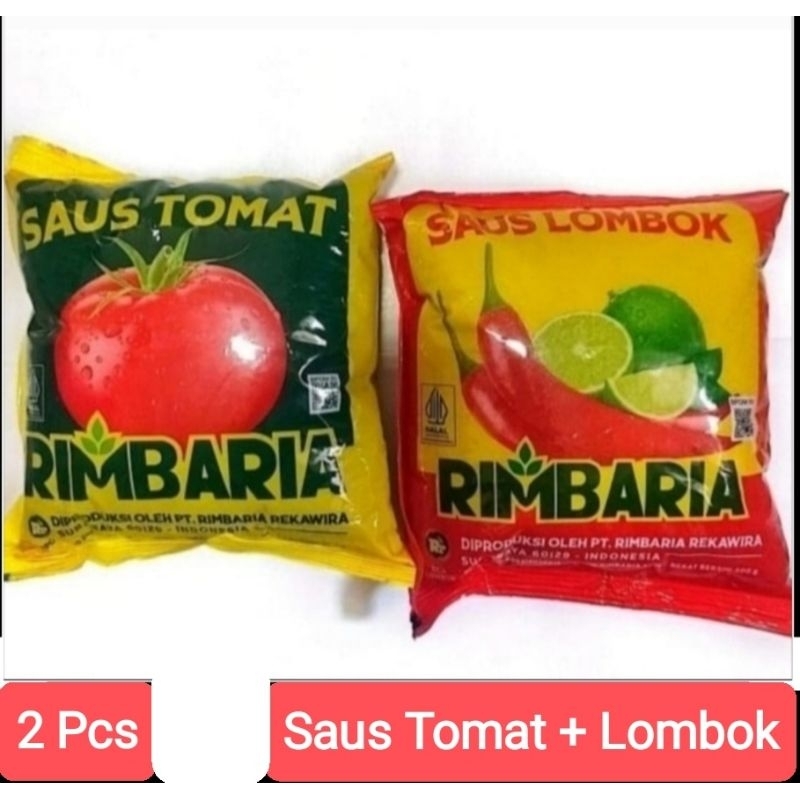 Jual RIMBARIA CAMPUR SAUS TOMAT+ LOMBOK PEDAS SACHET 500 ml (2 Pcs ...