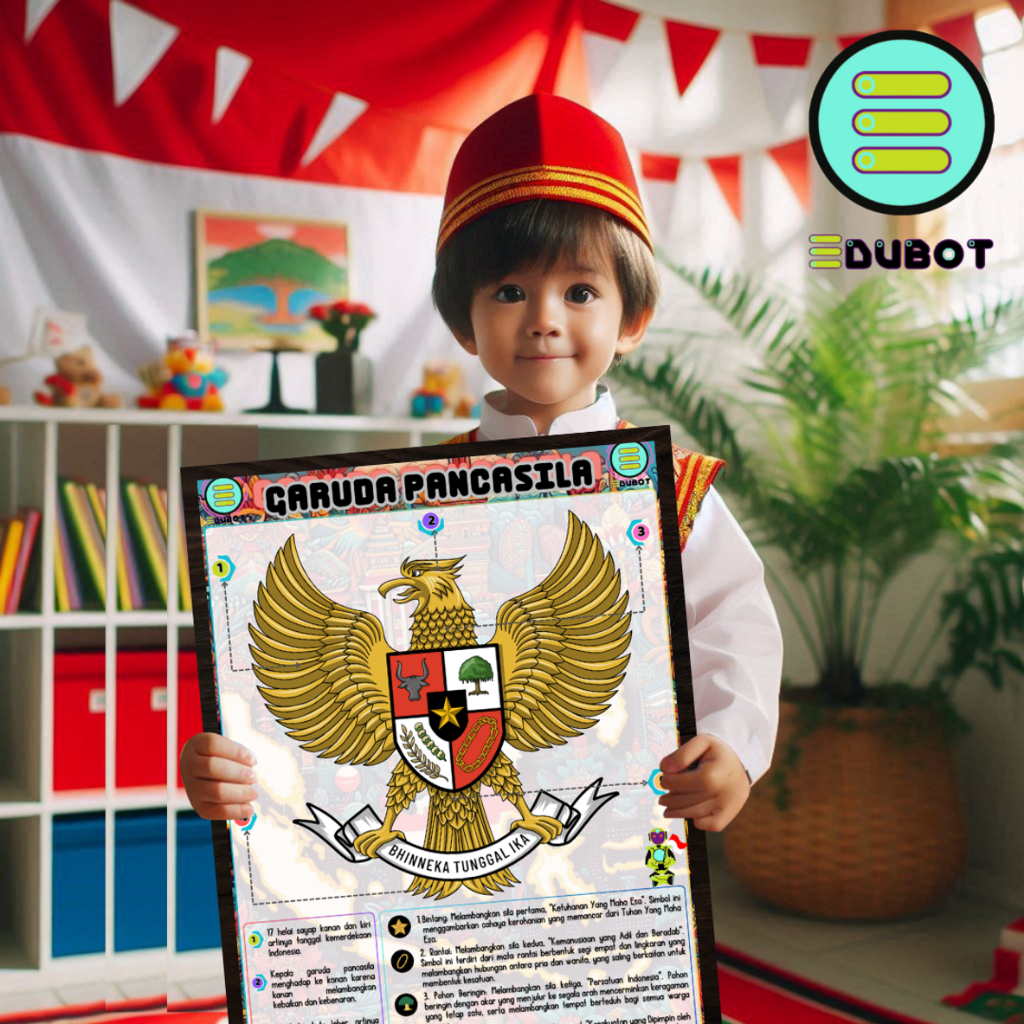 Jual POSTER GARUDA PANCASILA_LAMBANG NEGARA INDONESIA_EDUBOT_WIPE CLEAN ...