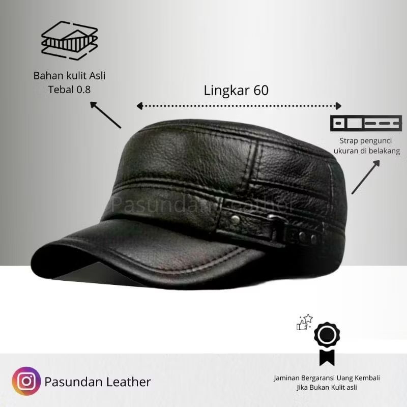 Jual Topi kulit komando ring asli kulit garut. fashion garut | Shopee ... Jual Topi kulit komando ring asli kulit garut. fashion garut | Shopee ...