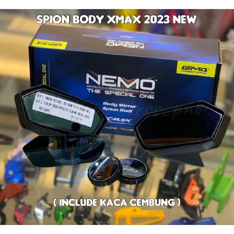 Jual NEMO Spion Body Cerbung Yamaha Xmax Connected 2023 / 2024 ...