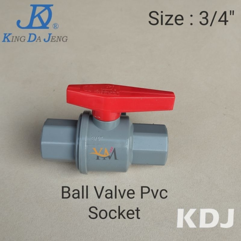 Jual STOP KRAN BALL VALVE PVC KDJ 3/4" | Shopee Indonesia