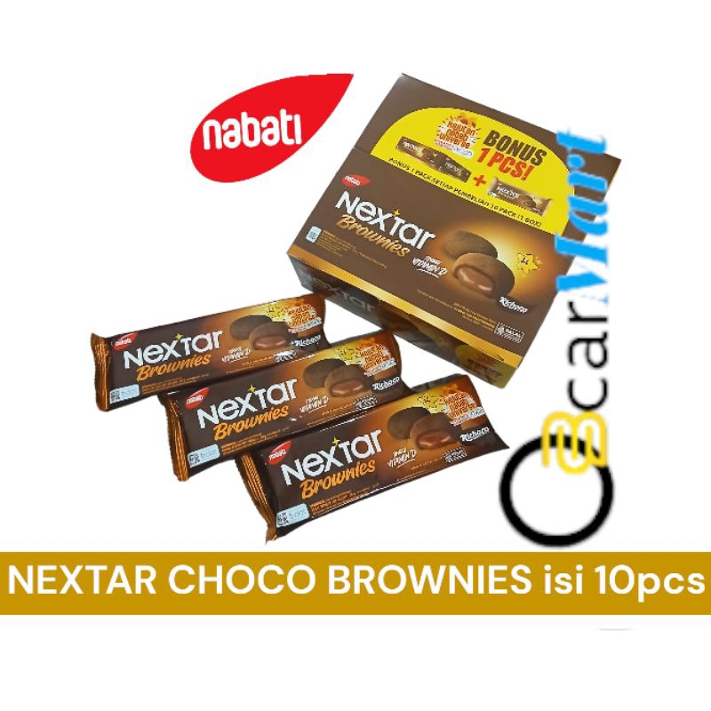 Jual Depo NEXTAR BROWNIES COKELAT isi 10 dari NABATI Chocolate | Shopee ...
