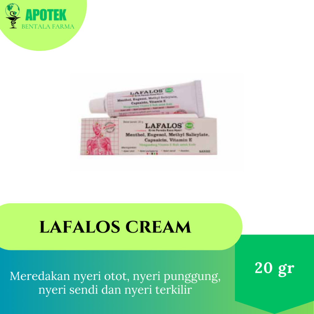 Jual Lafalos Pain Relieving Cream 20 g | Shopee Indonesia