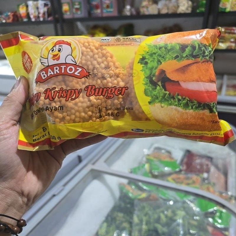 Jual Bartoz Burger Crispy isi 6 | Shopee Indonesia