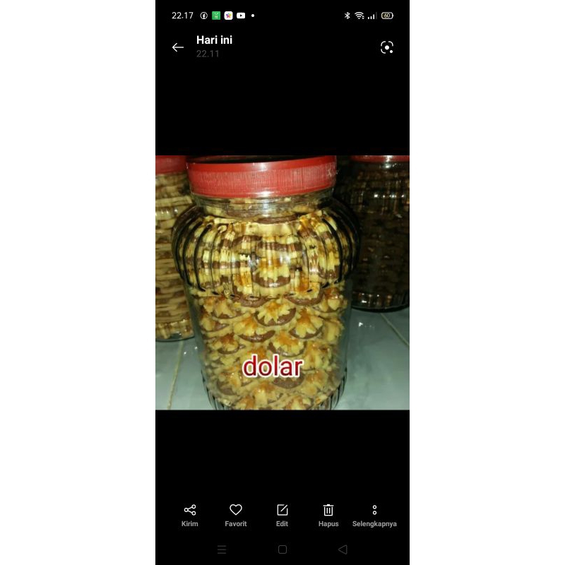 Jual kue Khas madura asli tanpa bahan pengawet bunos toples kaca ...