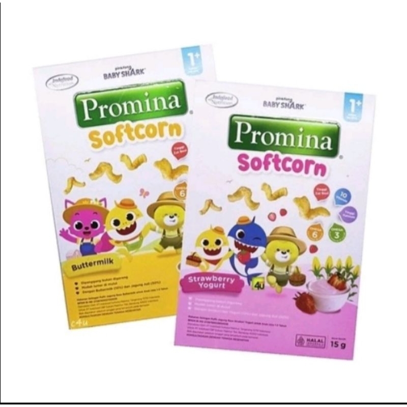 Jual 1 PAKET Promina softcorn (5pc) snack puff jagung rasa buttermilk ...