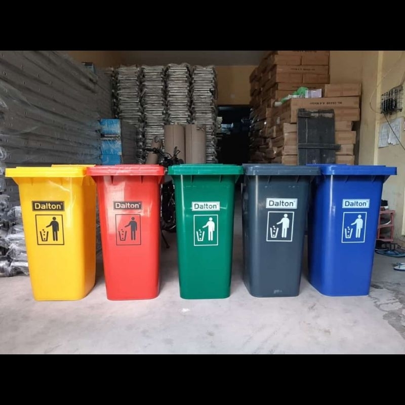 Jual tempat sampah besar HDPE 240 liter dalton | Shopee Indonesia