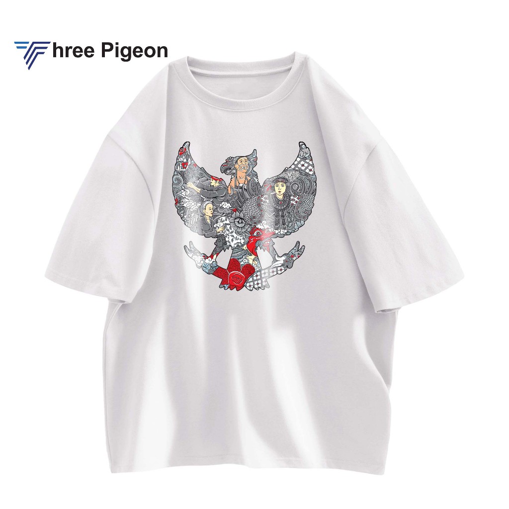 Jual Three Pigeon T-Shirt Kultur Budaya Timnas Indonesia Kaos Unisex ...
