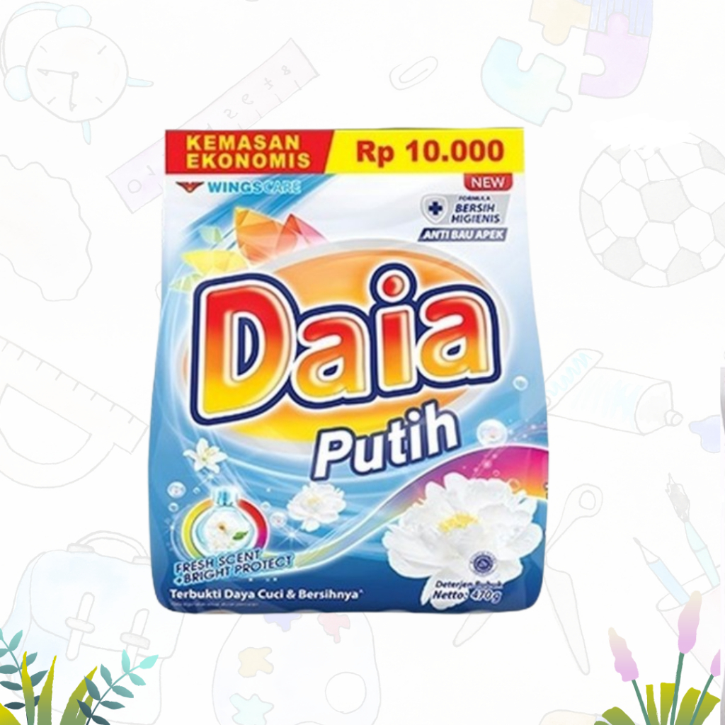 Jual Daia Deterjen Bubuk Putih 470g ( 1Pcs ) | Shopee Indonesia