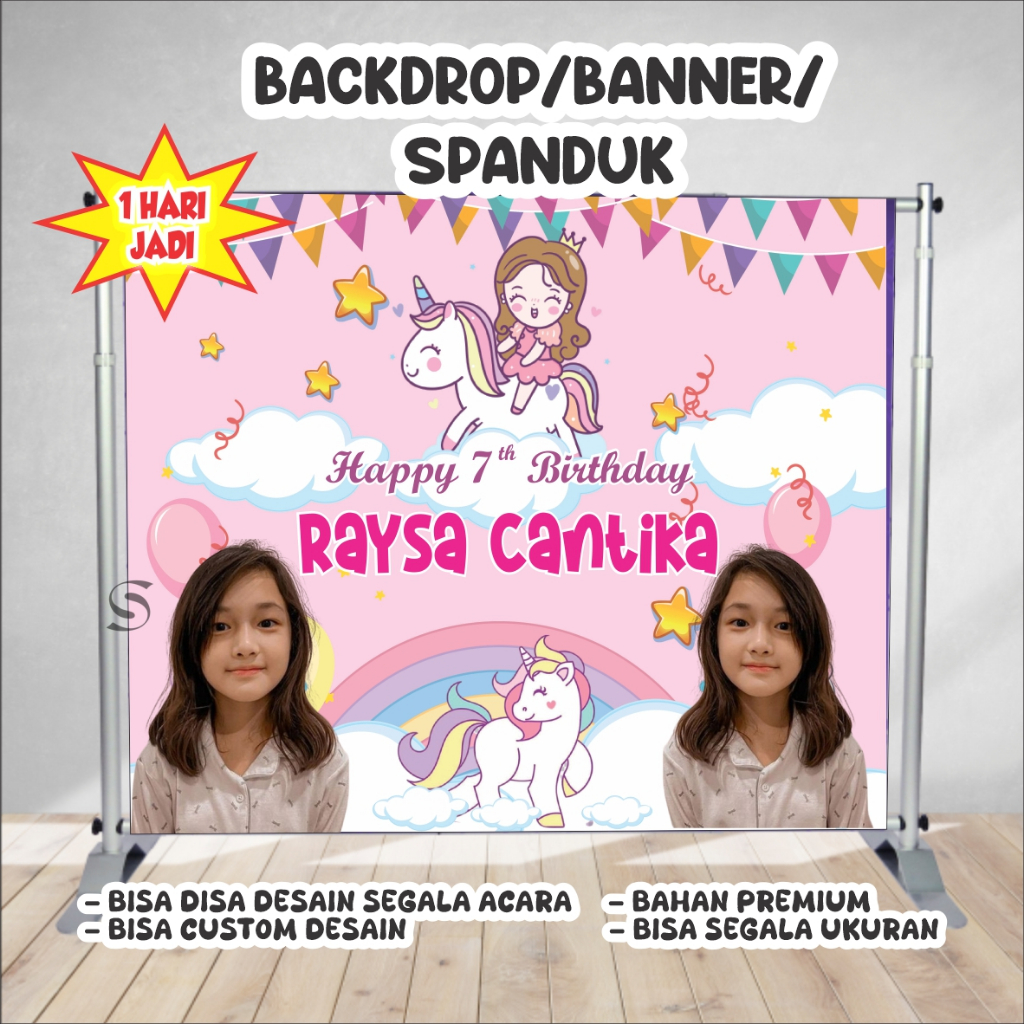 Jual SPANDUK/BANNER/BACKDROP/SPANDUK ULANG TAHUN ANAK/BANNER ULANG ...