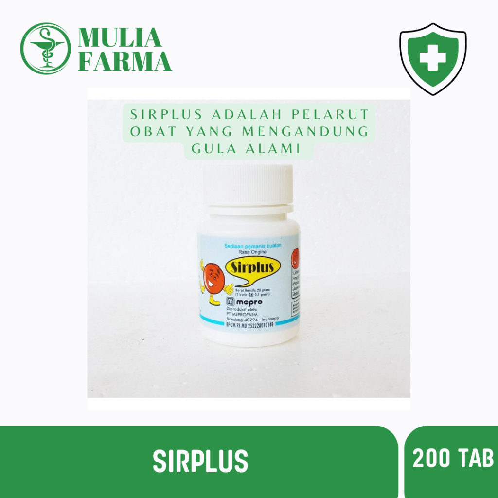 Jual Sirplus Tablet Original / Pemanis Buatan / Gula untuk puyer ...