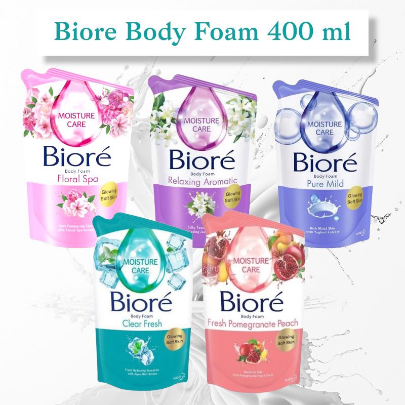 Jual BIORE Sabun Cair 400Ml | Sabun Cair Refil All Variant | Shopee ...