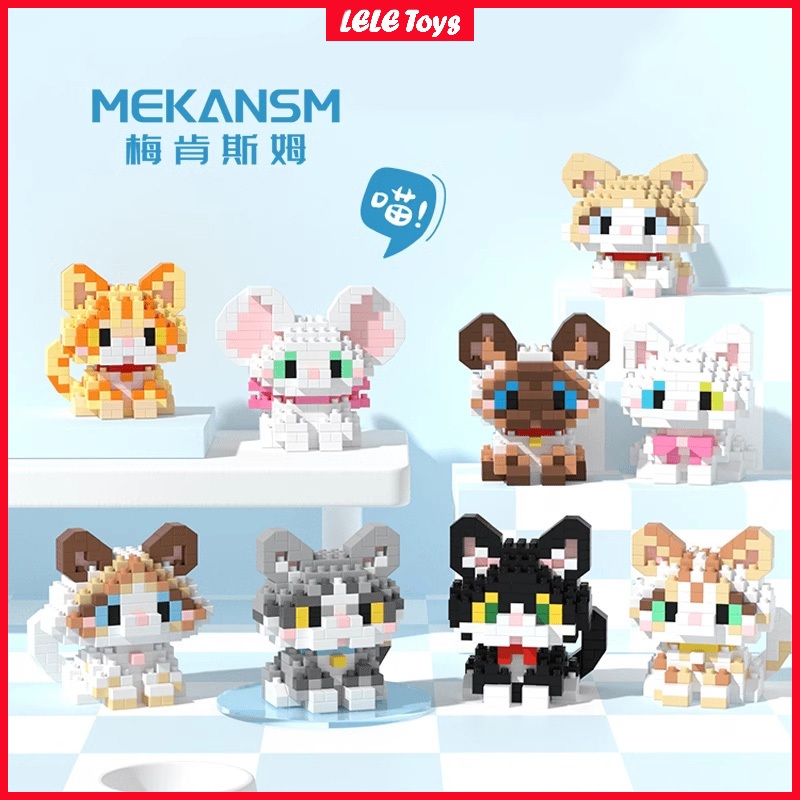 Jual Bricks Mini Lucu Hewan Kucing Cat Dog Mainan Anak Perempuan Hadiah ...