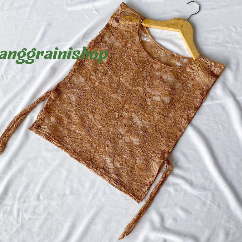 Jual Outer vest brokat Rompi brukat kekinian Outer viral Vest crop top ...