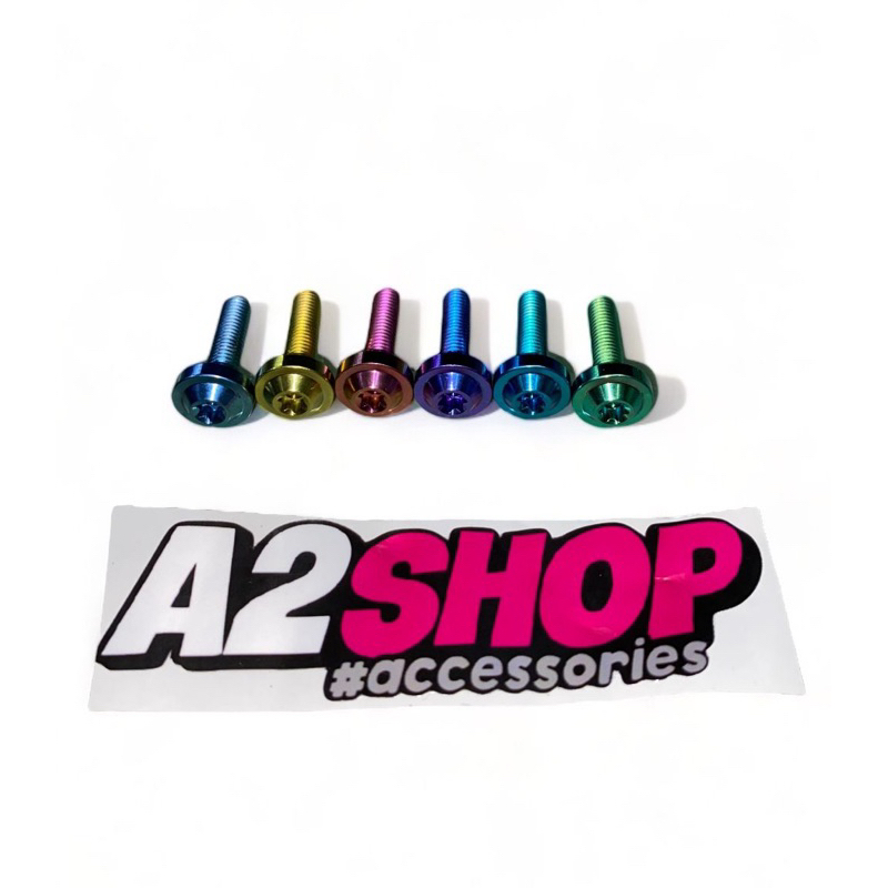 Jual BAUT TITANIUM M5x20 5x20 DRAT 8 PANJANG 2CM D12 HARGA 1 BAUT ...