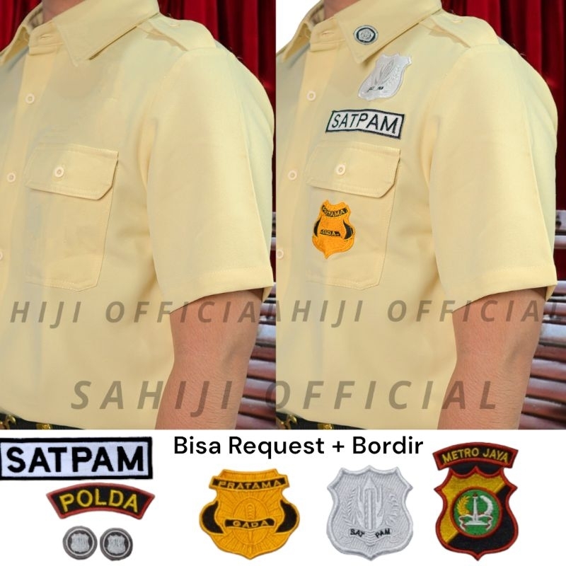 Jual Seragam PDH Krem Terbaru tersedia Dengan Bordir dan polosan Satpam ...