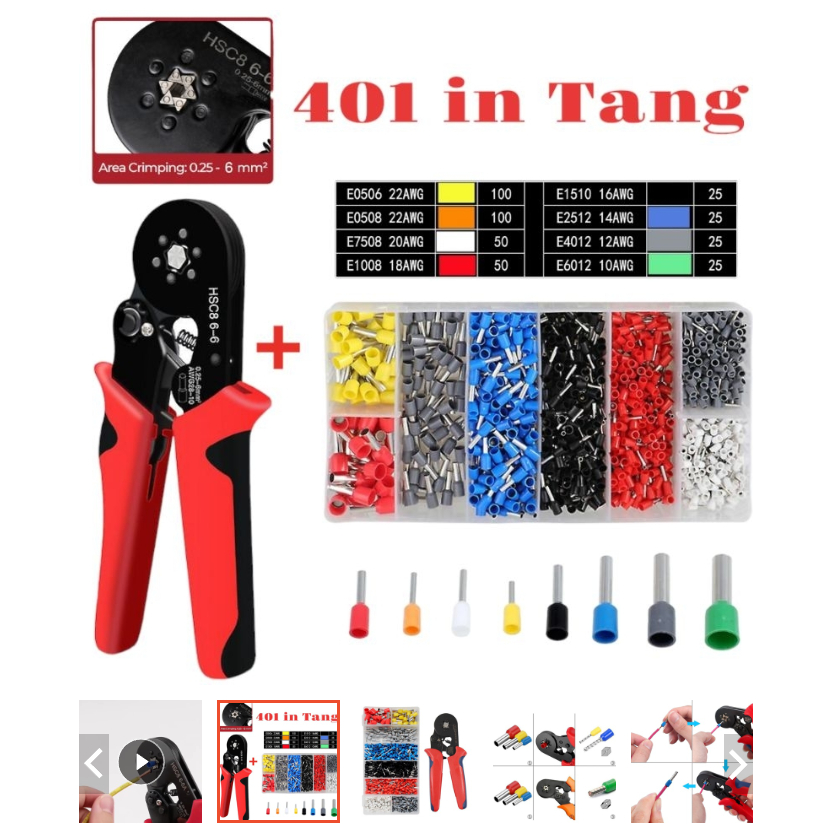 Jual TANG PRESS SKUN FERRULES HSC8 6-4 | Shopee Indonesia