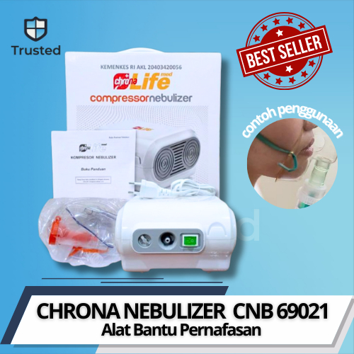 Jual Nebulizer Chrona Life Compressor Nebulizer CNB 69021 Alat Bantu Pernafasan | Shopee Indonesia