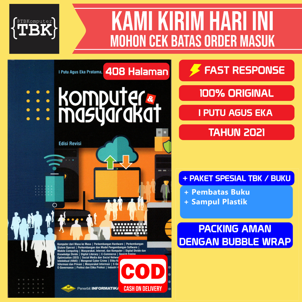Jual BUKU KOMPUTER DAN MASYARAKAT REV 2 I PUTU AGUS EKA PRATAMA ...