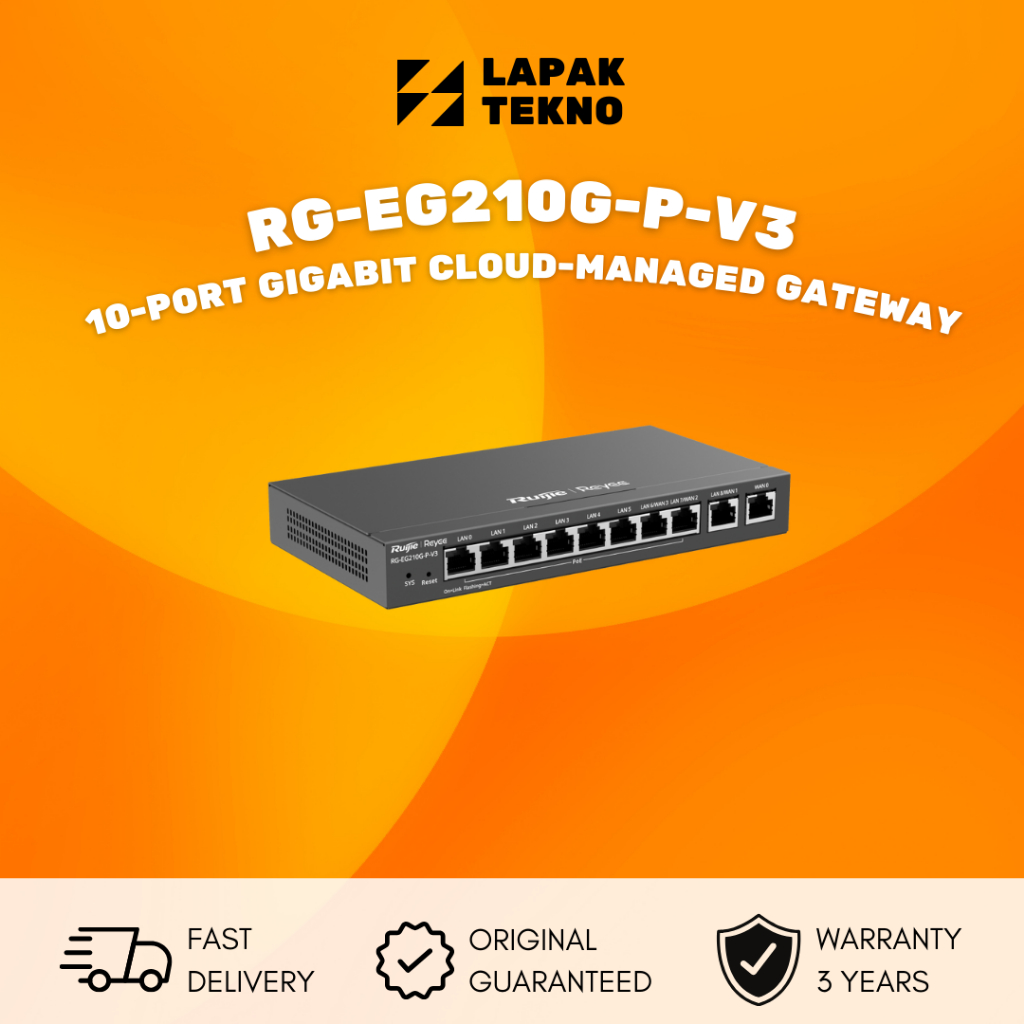 Jual RUIJIE REYEE RG-EG210G-P-V3 Reyee Cloud Managed PoE Router ...