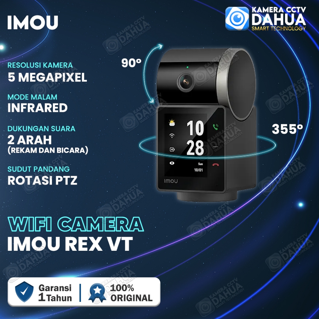 Jual CAMERA CCTV WIFI IMOU 5MP KAMERA WIRELESS IP CAM IR TOUCH VIDEO ...