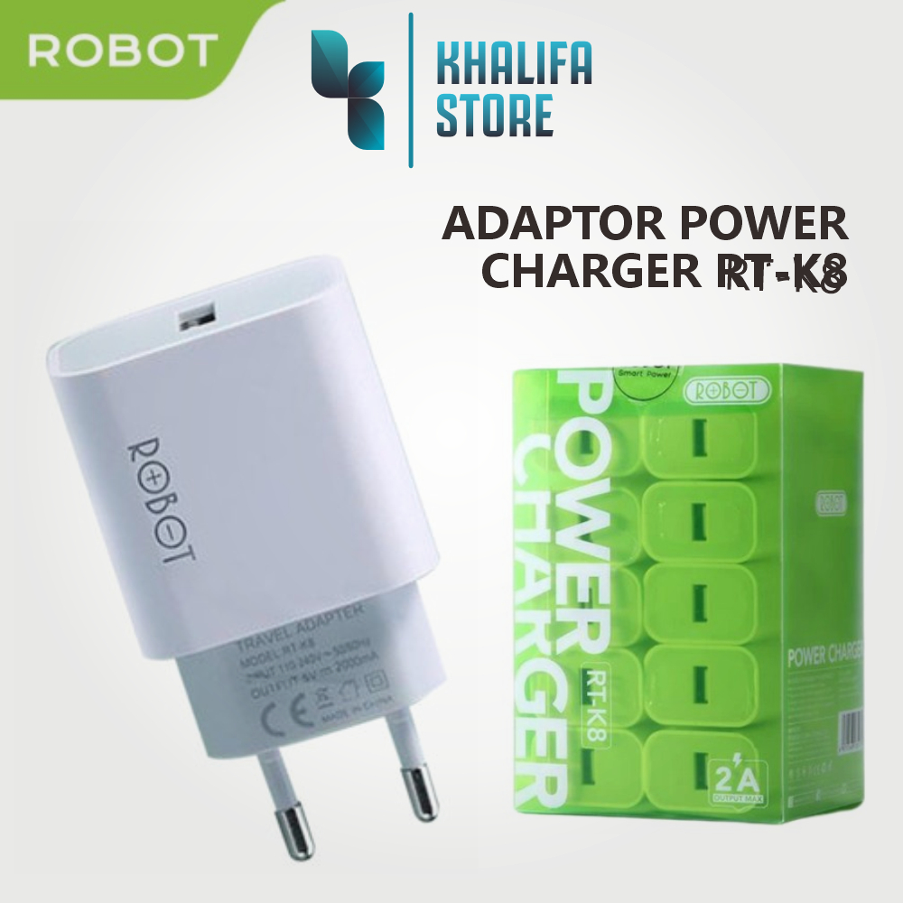 Jual Adaptor Power Charger ROBOT RT-K8 (Satuan/perbox) | Shopee Indonesia