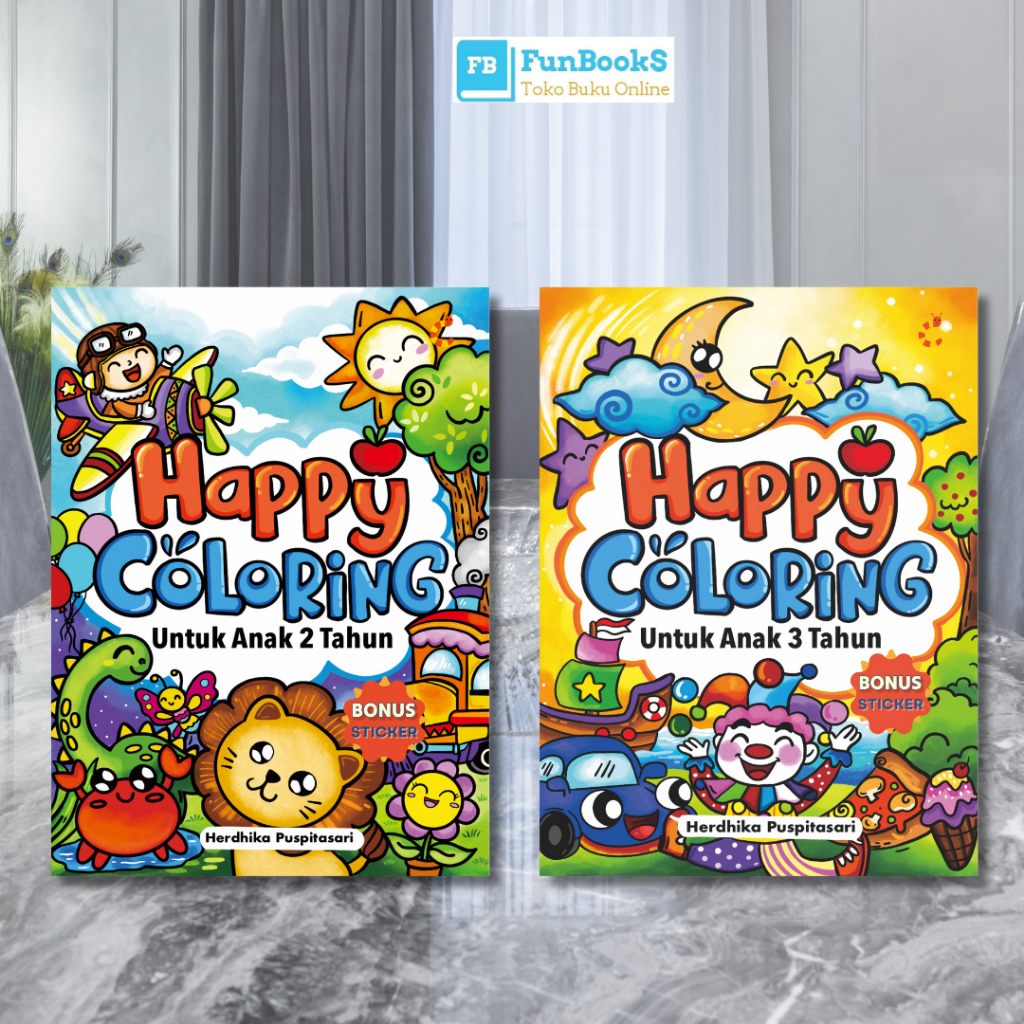 Jual Buku Mewarnai Anak Happy Coloring : Untuk Anak 2 Tahun dan 3 Tahun ...