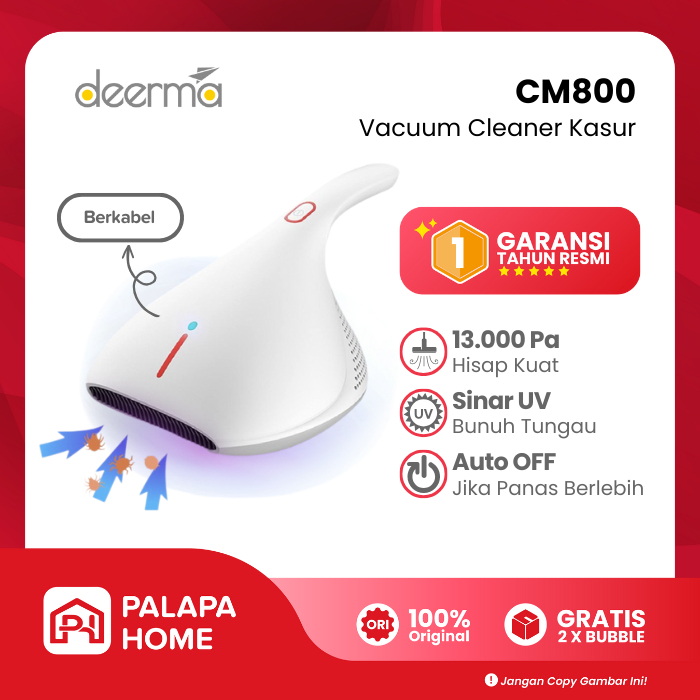Jual Deerma CM800 Vacum Cleaner Kasur UV Tungau | Dust Mites Vacuum ...