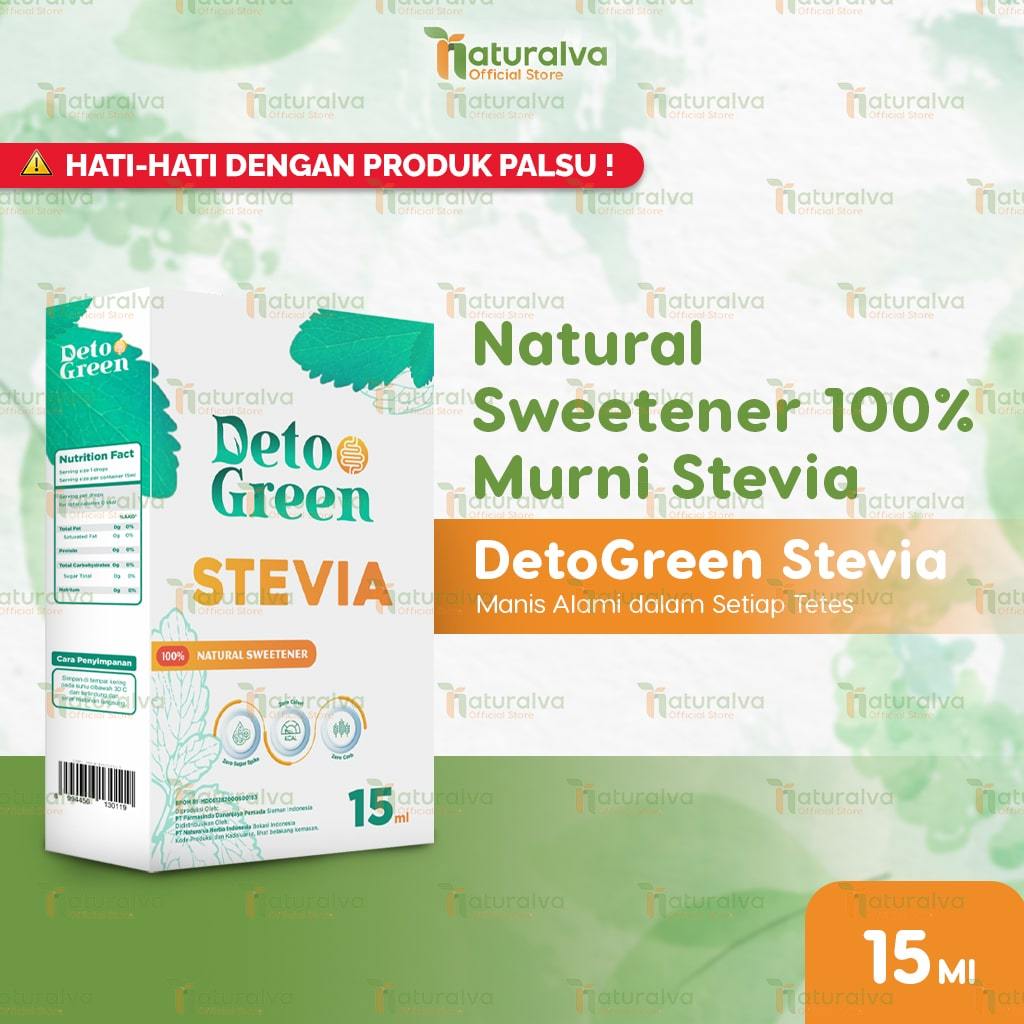 Jual DETOGREEN Stevia Gula Tetes Stevia Tetes Stevia Cair Sehat Alami ...