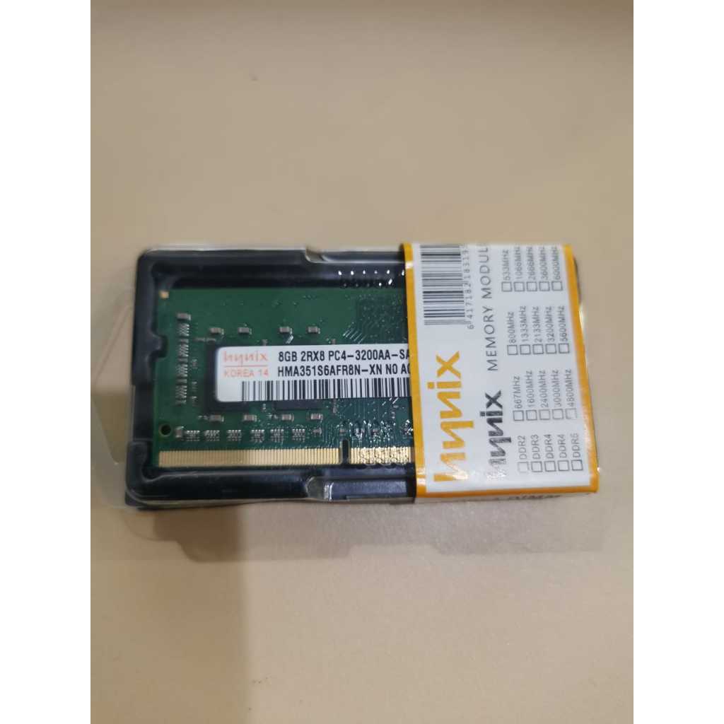 Jual MEMORY HYNIX SODIMM 8GB DDR4 PC4-3200 RAM LAPTOP | Shopee Indonesia