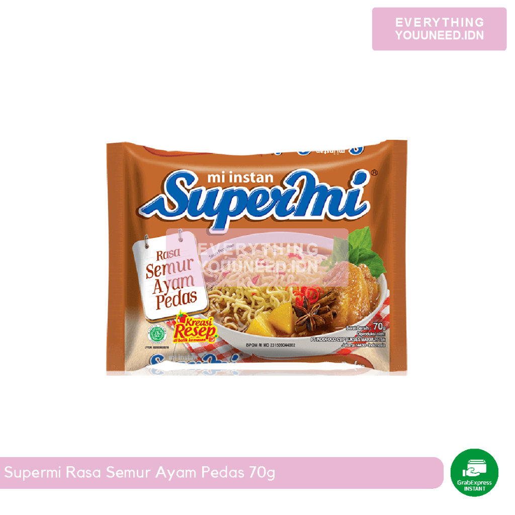 Jual Supermi Rasa Semur Ayam Pedas 70g | Shopee Indonesia