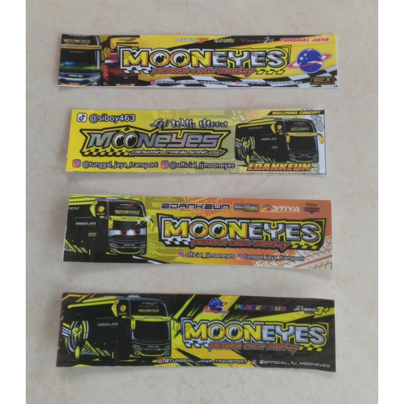 Jual stiker bus Mooneyes tunggal jaya ori | Shopee Indonesia