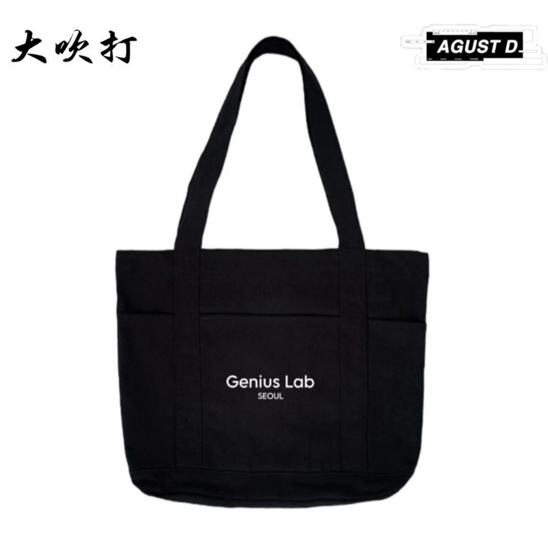 Jual TOTEBAG GENIUS LAB SEOUL SUGA BTS MADE ICKPOP / TOTEBAG BTS ARMY ...