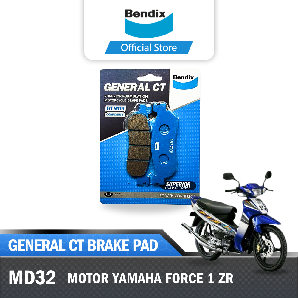 Jual Bendix Kampas Rem Cakram Brake Pad Motor Yamaha Force 1 ZR - MD32 ...