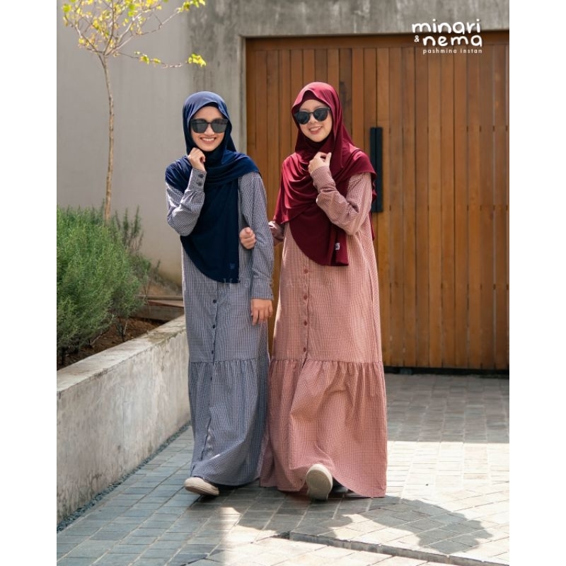 Jual gamis minari by Hijab alila | Shopee Indonesia