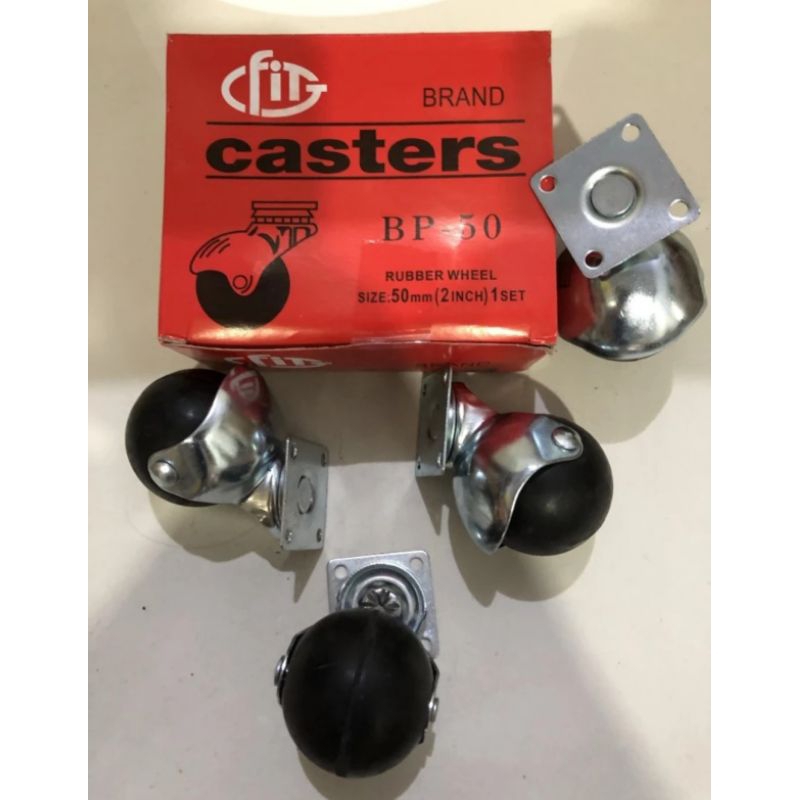 Jual harga 1pcs roda tg Caster bulat roda bola karet 50m Roda meja ...