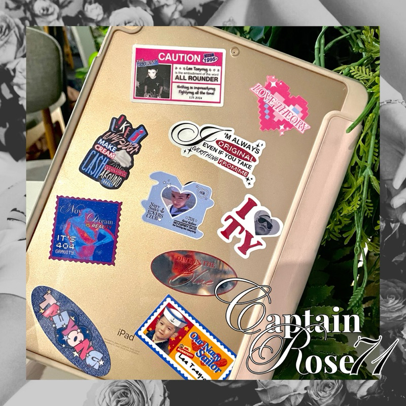 Jual Captain Rose 71 Taeyong NCT Sticker Pack | Shopee Indonesia