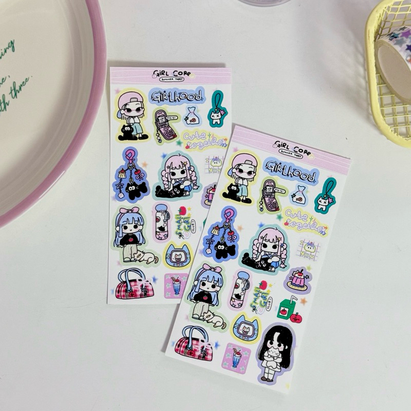 Jual Summer Tapes - Girl Core Seal Sticker/ Sticker Pack / Sticker deco ...