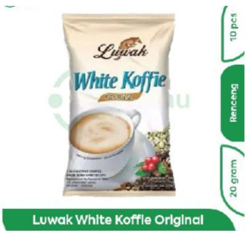 Jual kopi luwak white kopi rentengan isi 10 pcs 20 gram | Shopee Indonesia