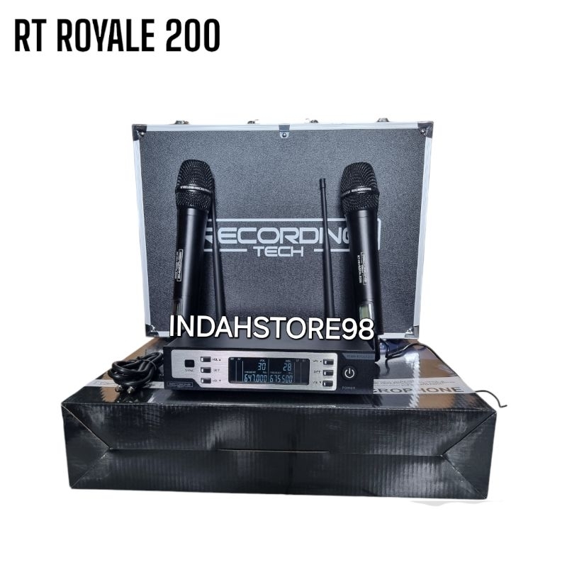 Jual MIC WIRELESS RECORDING TECH RT HH ROYALE 200 ORIGINAL MICROPHONE ...