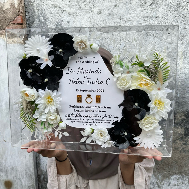 Jual [ 1-2 HARI JADI ] MAHAR FULL TETES AKR AKRILIK BOX PERNIKAHAN SET ...