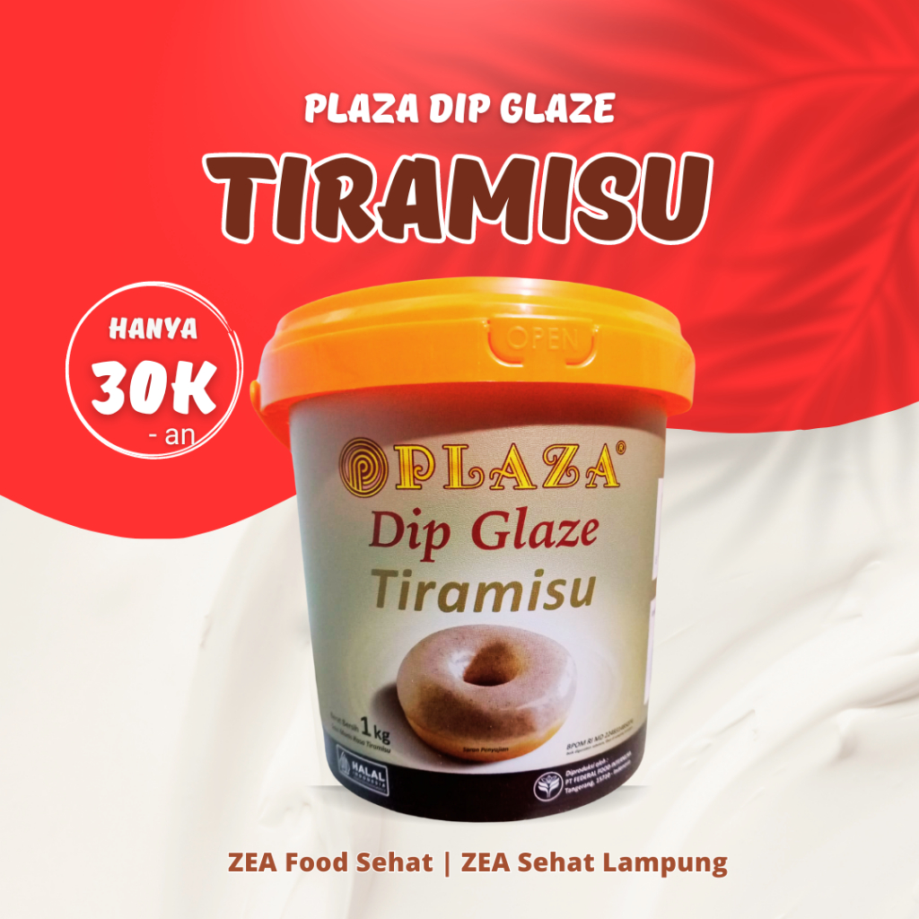 Jual Plaza Dip Glaze Dark Tiramisu1kg Selai Olesan Donat, Roti Bakar ...