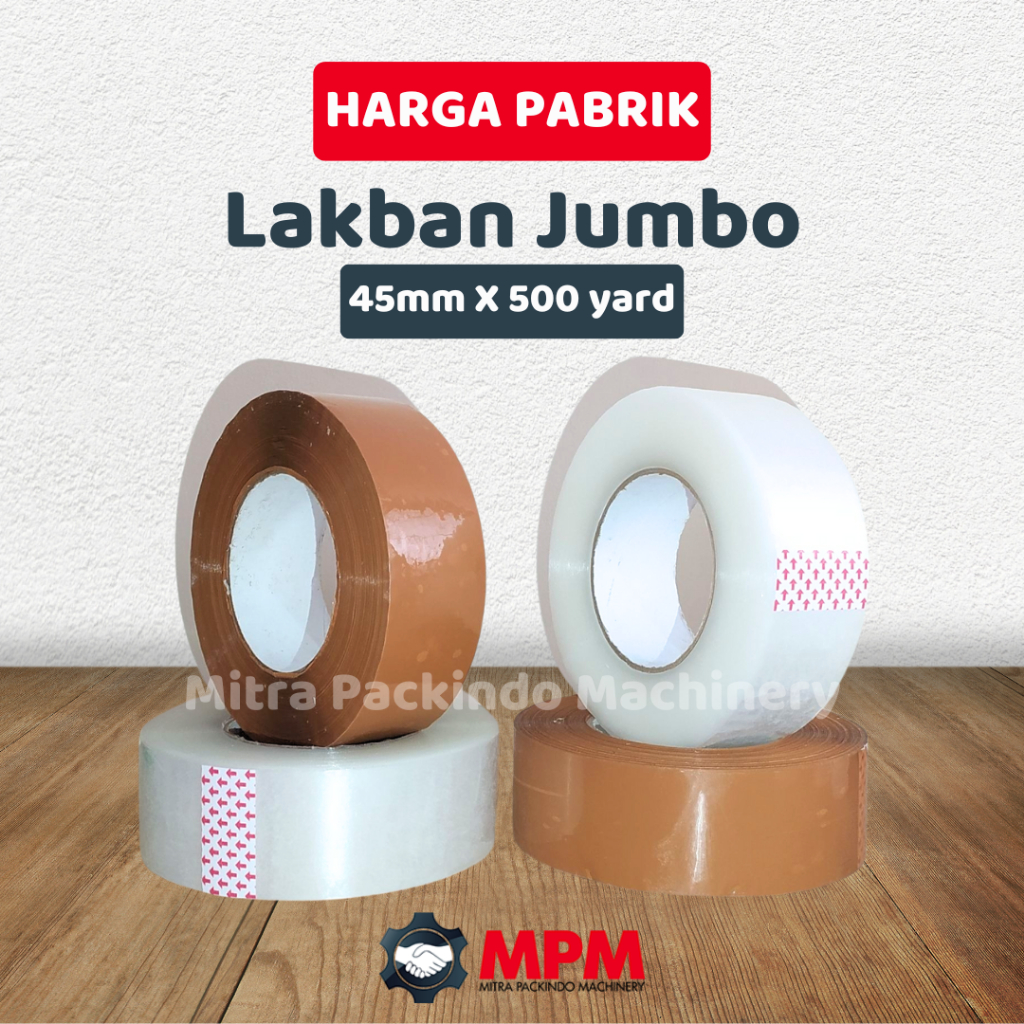 Jual Lakban Jumbo 45x500y / OPP lakban 45x500y / Lakban 500 yard ...