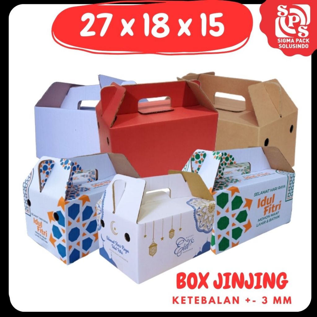 Jual Box 27x18x15 (Jinjing) Gable Box Kardus Packing/Polos/buah/hampers ...