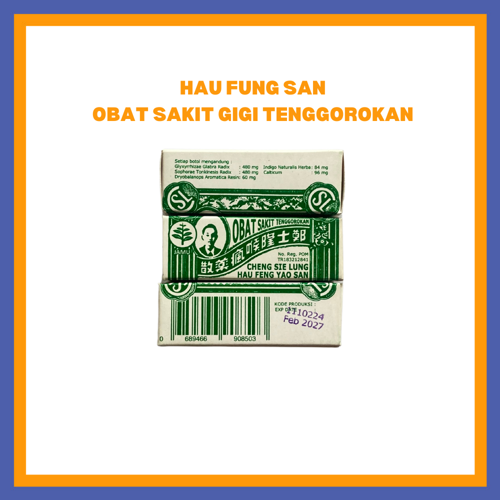 Jual OBAT SARIAWAN DAN SAKIT TENGGOROKAN HAU FUNG SAN / CHENG SIE LUNG ...