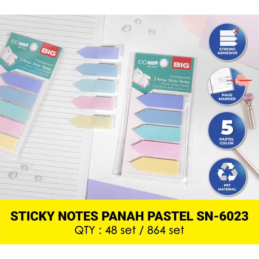 Jual STICKY NOTES PANAH BIG SN-6023 | Shopee Indonesia