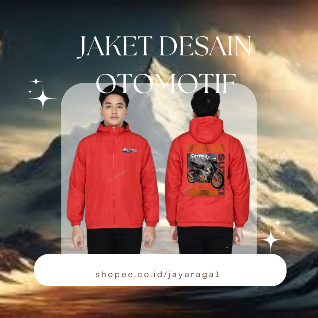 Jual Jaket Parasut Custom Desain Otomotif Pria Wanita Semi WF | Shopee ...