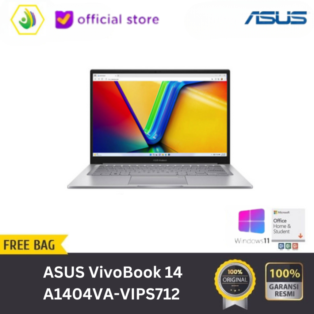 Jual ASUS Vivobook 14 A1404VA-VIPS712 i7-1355U RAM 16GB 1TB SSD 14″ FHD ...